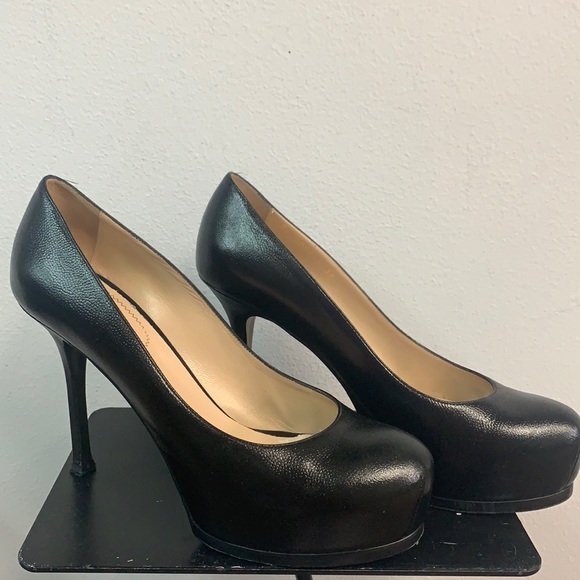 Yves Saint Laurent | Shoes | Ysl Black Platform Closed Toe Pumps | Poshmark